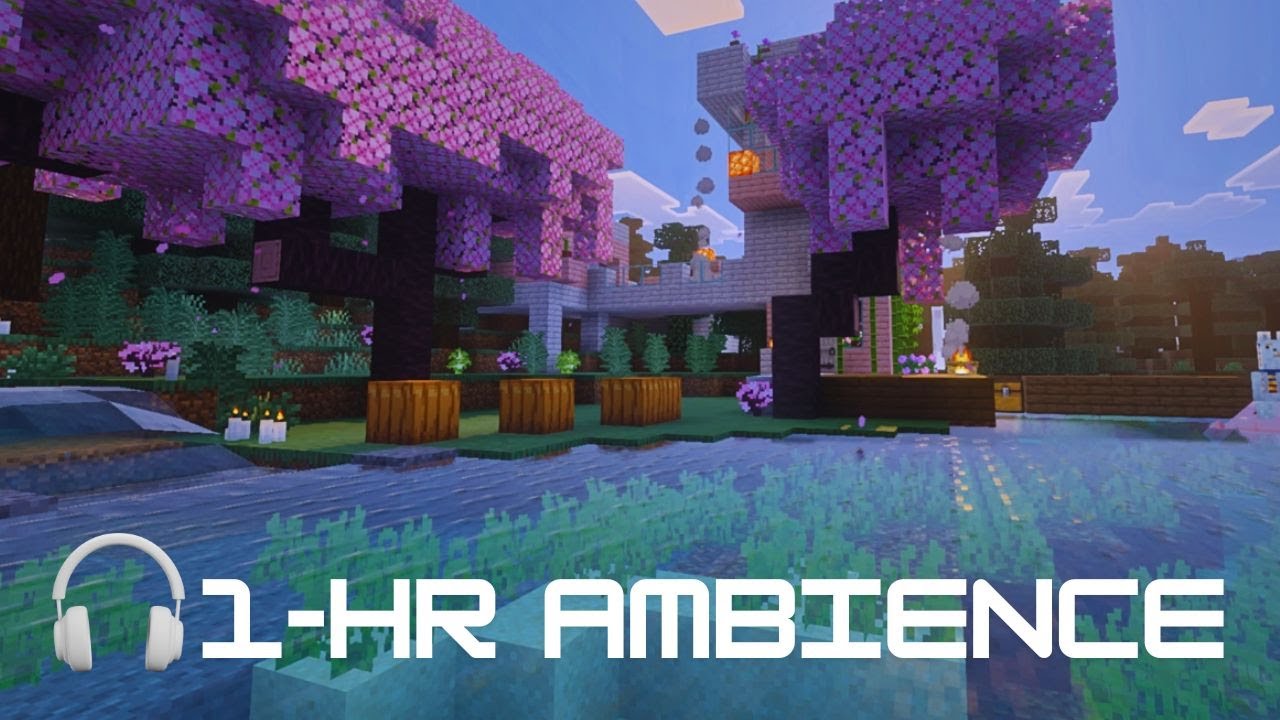 1 Hour Minecraft Calm Ambience for Study, Focus, Work Background ...