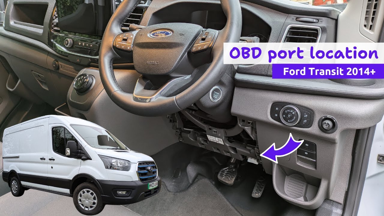 Ford Transit OBD port location (4th generation 2014 onwards) - YouTube