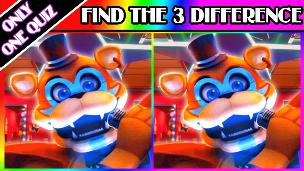 FNAF Spot The 3 Difference (Only One Quiz) #1 - Find The Three ...