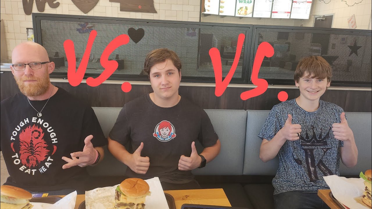 T-Rex Burger From Wendy's Challenge Round 3 - YouTube