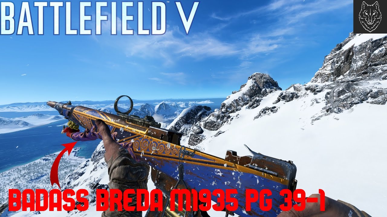 Battlefield V Badass Breda M1935 PG 39-1 on Fjell! - YouTube