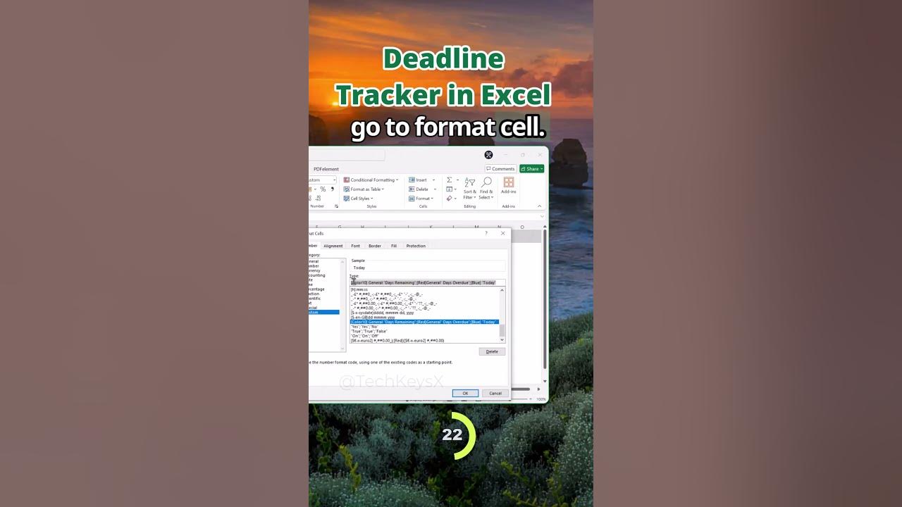 How to Make a Deadline tracker in Excel #excel #exceltutorial #datascience #dataanalysis - YouTube