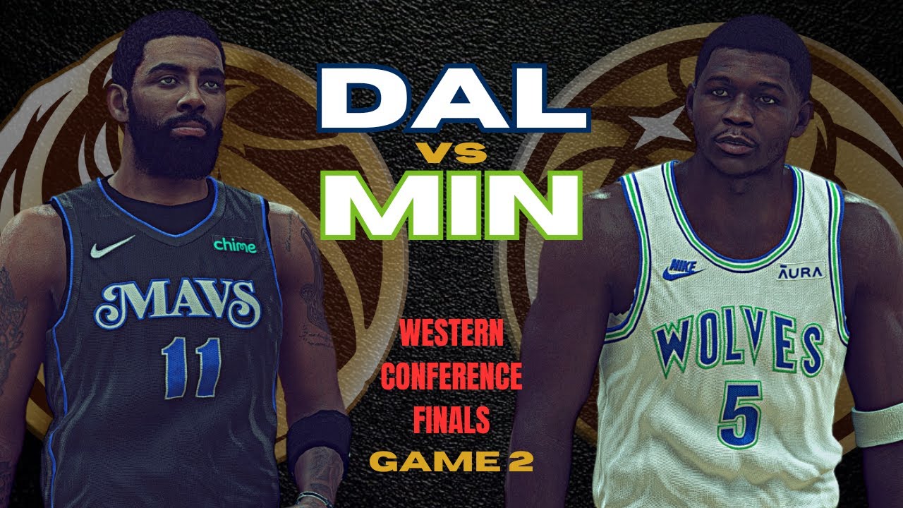 DALLAS MAVERICKS vs MINNESOTA TIMBERWOLVES | GAME 2 | FULL 2K MODDED ...