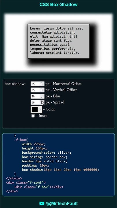 Css Box Shadow Coding Code Html Html5 Css Css3 Htmlcss