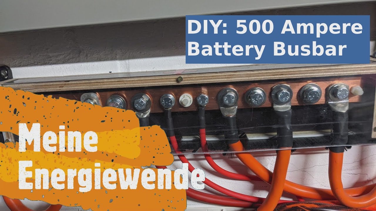 Busbar Diy Für 500 Ampere 48 Volt Youtube