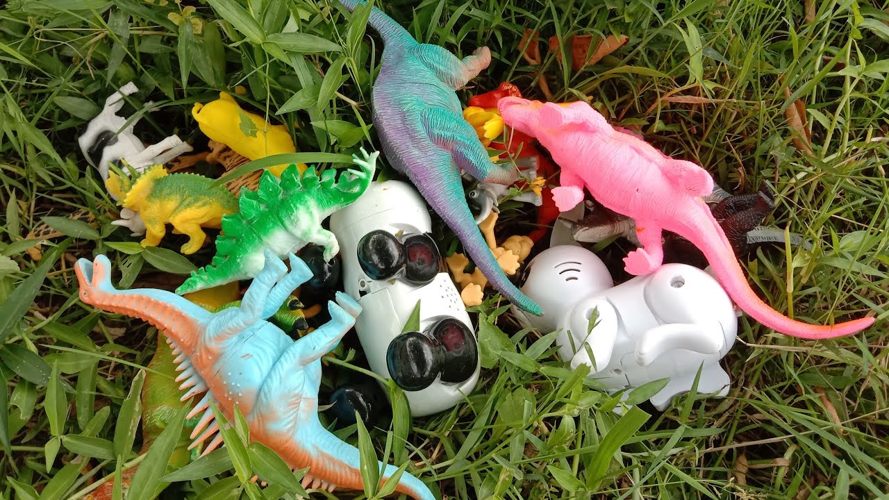 Wadidaw!!! Ada DINOSAURUS jurassic World Domino : Stegosaurus, Raptor ...