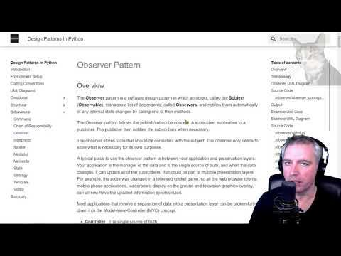 Observer Pattern : Design Patterns In Python - YouTube