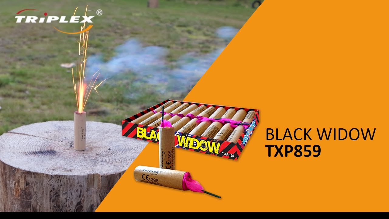 FAJERWERKI TXP859 PETARDA BLACK WIDOW F3 TRIPLEX FIREWORKS - YouTube