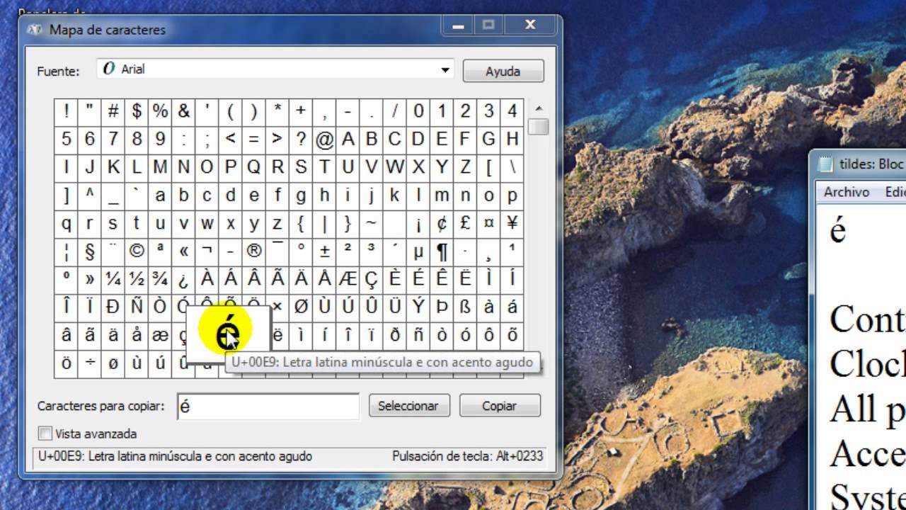 Cómo tildar con Windows 7 - YouTube