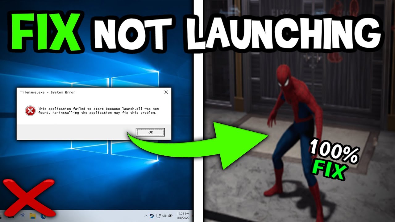 How to Fix Not Launching in Spiderman Remastered (Easy Steps) - YouTube