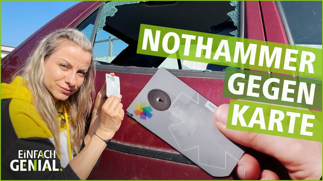 Nothammer für die Autoscheibe im Kartenformat 💳 | Einfach Genial | MDR ...
