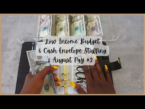 AUGUST PAY #2 LOW INCOME BUDGET W ME & CASH ENVELOPE STUFFING| BUDGETING 4 BEGINNERS| TAYLORBUDGETS