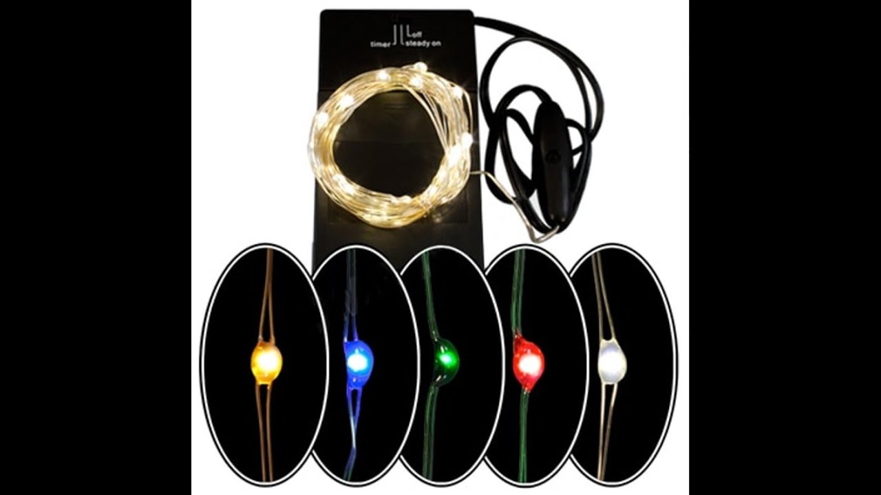 36 Micro Lights - Battery powered - YouTube