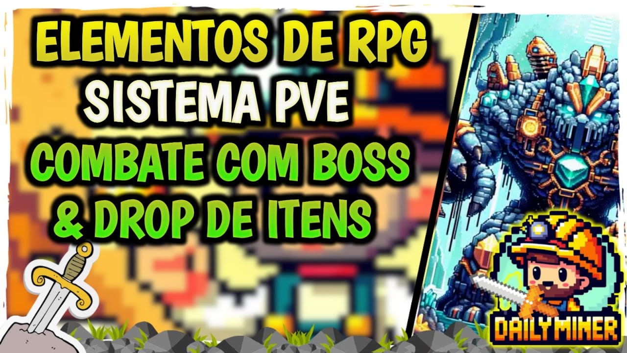 DAILY MINER • CONFIRA A NOVA ATUALIZAÇÃO RPG DO DAILYMINER! MODO PVE ...