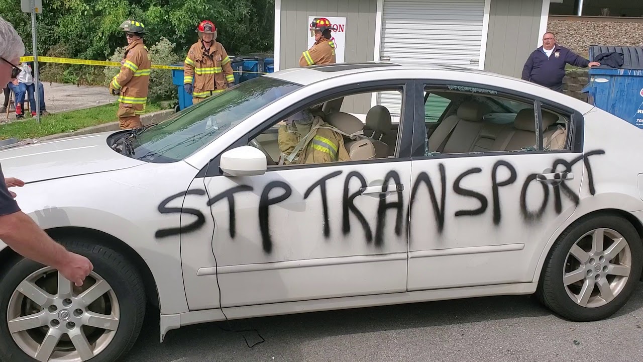 Driver air bag deployment - YouTube