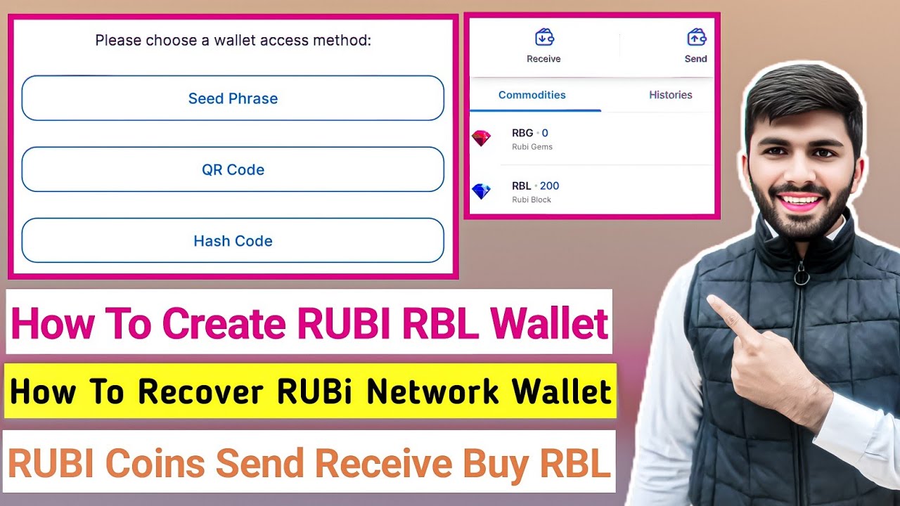RUBi Wallet Kaise Banaye 🎁| RUBi Wallet Recover Kaise Kare 💎| RUBI RBL ...