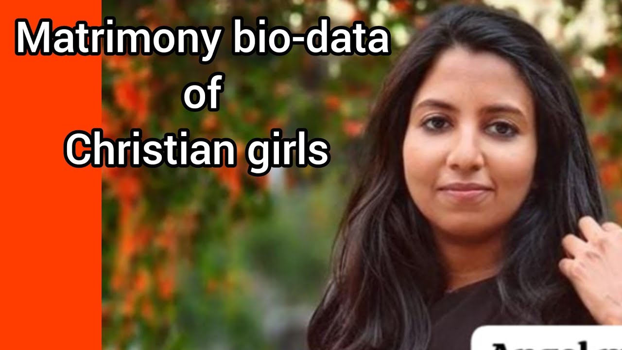 Christian girls Matrimony Bio data - YouTube
