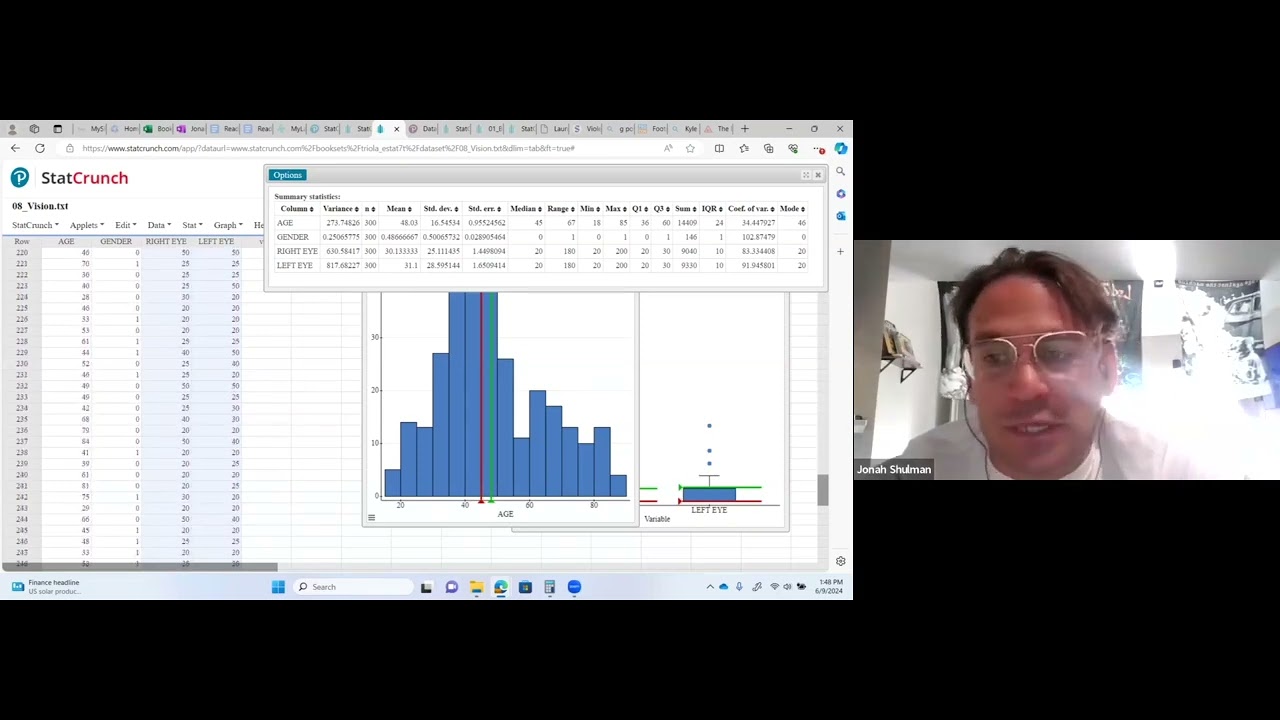 MATH 1350 - Project Part 1 - YouTube