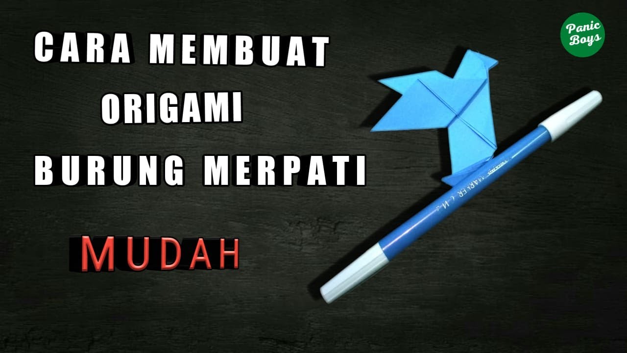 Cara Membuat Origami Burung Merpati Mudah Dipahami Youtube