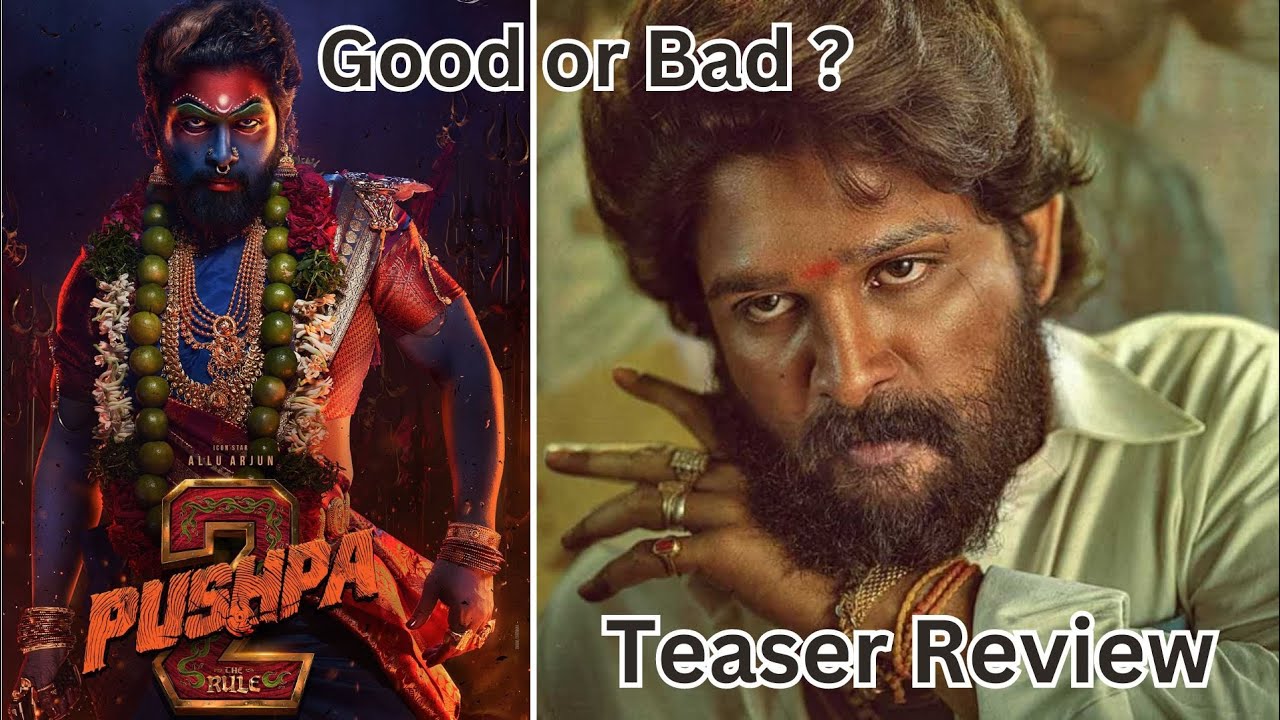 Pushpa 2 Movie Teaser Review Good Or Bad - YouTube