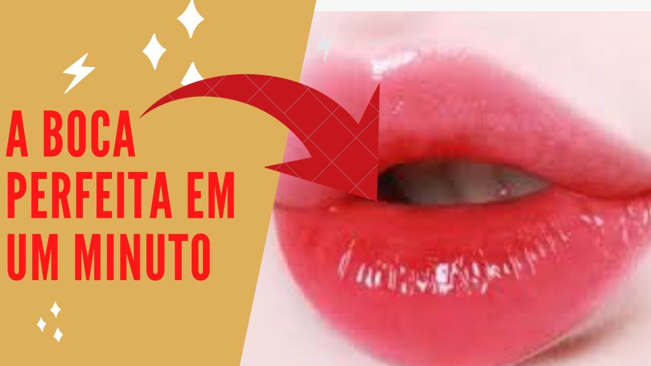 Como ter lábios e uma boca vermelha rosada corada naturalmente DICA ...