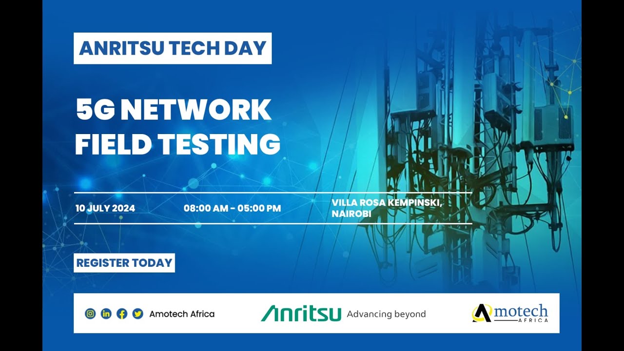 @AnritsuCompany Tech Day on 5G Network Field Testing - YouTube