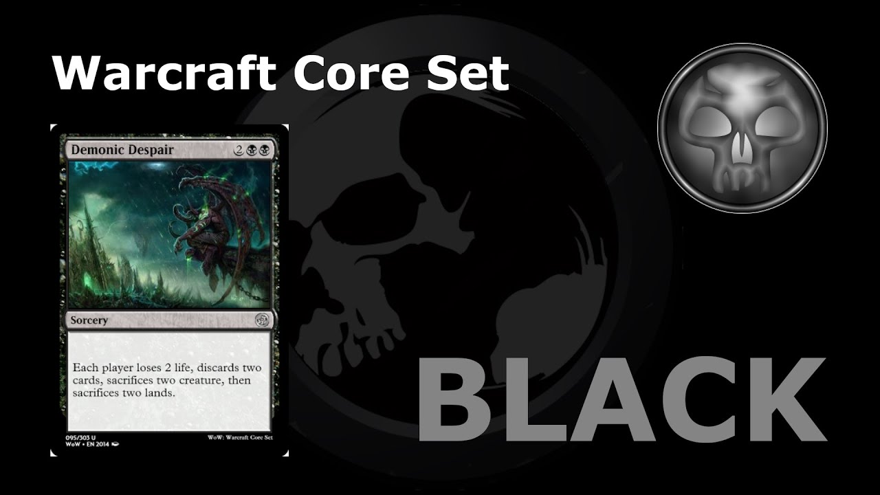 Warcraft Core: Black | World of Cardcraft | Custom Magic Cards - YouTube