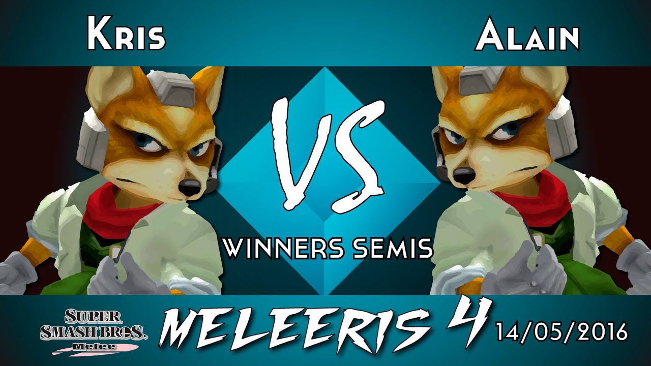 Meleeris 4 - Kris (Fox) vs Alain (Fox, Falco) - Winners Semis - SSBM ...