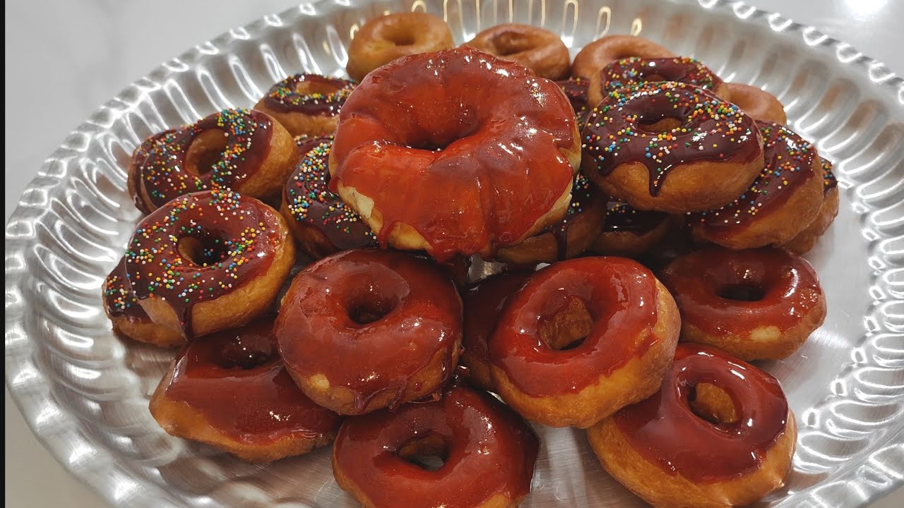 Donuts | Easy way to make Donuts at Home | دونات شیشه ای| Glass Donut ...