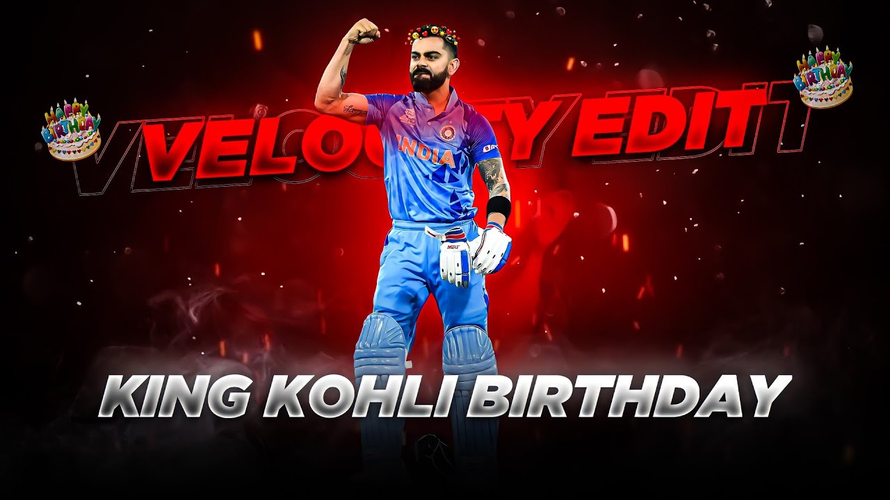 DANCIN - 👑KING KOHLI BIRTHDAY 🎂 VELOCITY EDIT ⚡ || virat kohli birthday ...