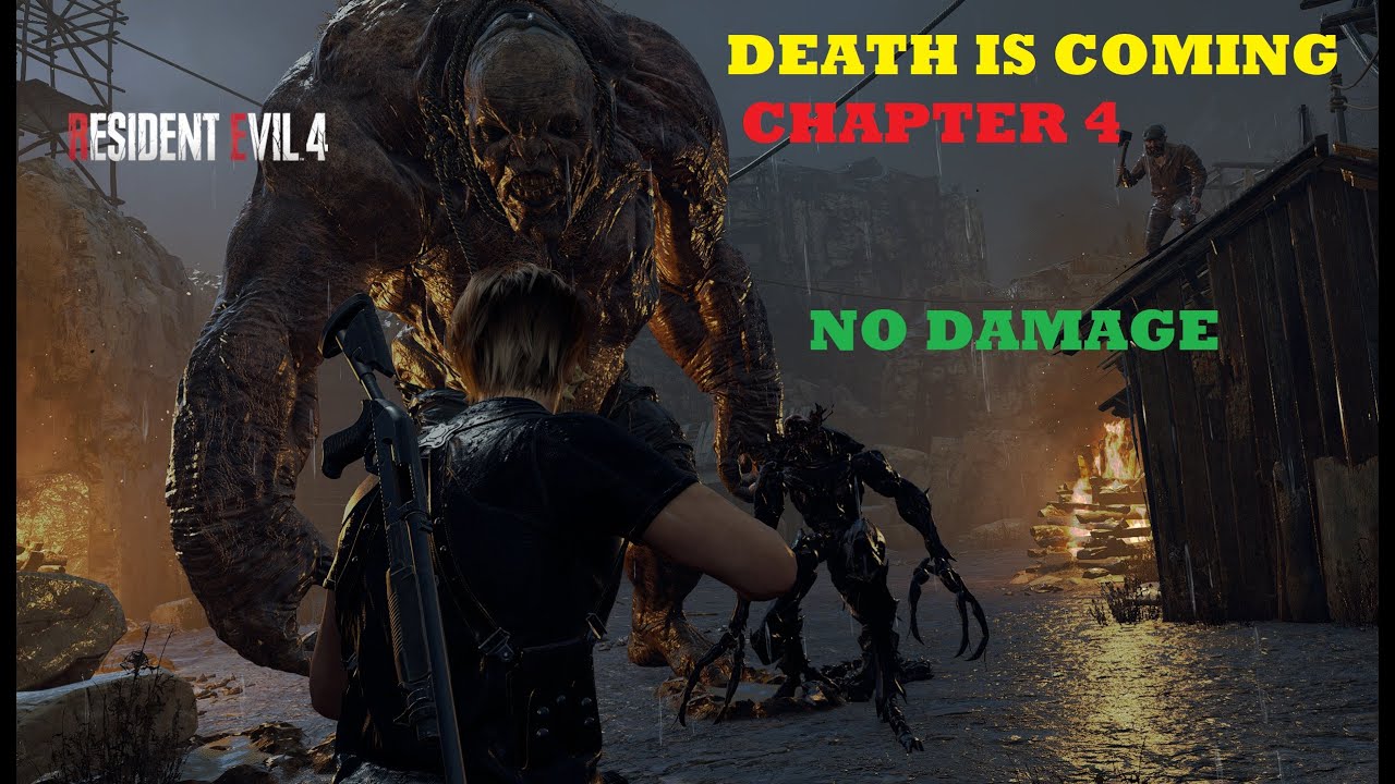Resident Evil 4 Remake Death Is Coming Chapter 4 No Damage - YouTube