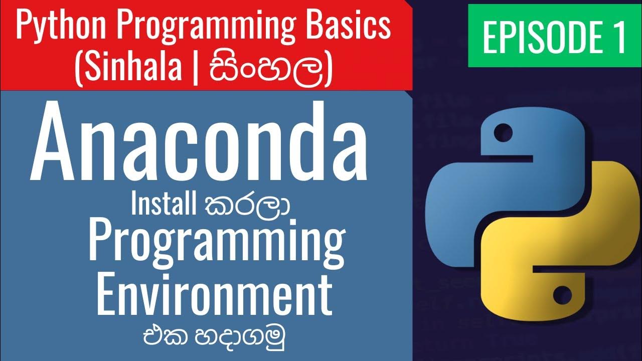Python Tutorial Setting up the Environment Part 02 - YouTube