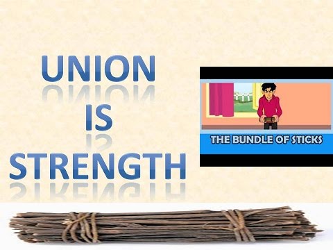 UNION IS STRENGTH I A bundle of sticks I An inspirational story. - YouTube