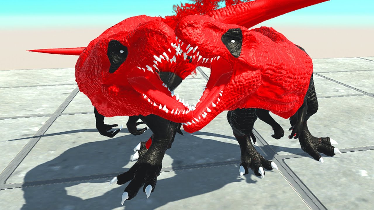 DINOSAUR Dead Pool T-REX vs T-REX Dead Pool DEATH RUN - Animal Revolt ...