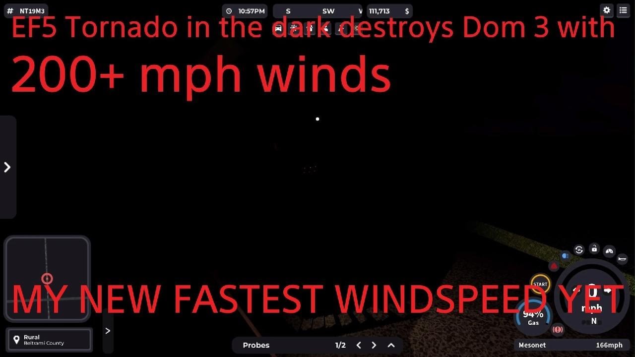 Roblox|Twisted| huge tornado 200+ mph winds makes MY new highest ...