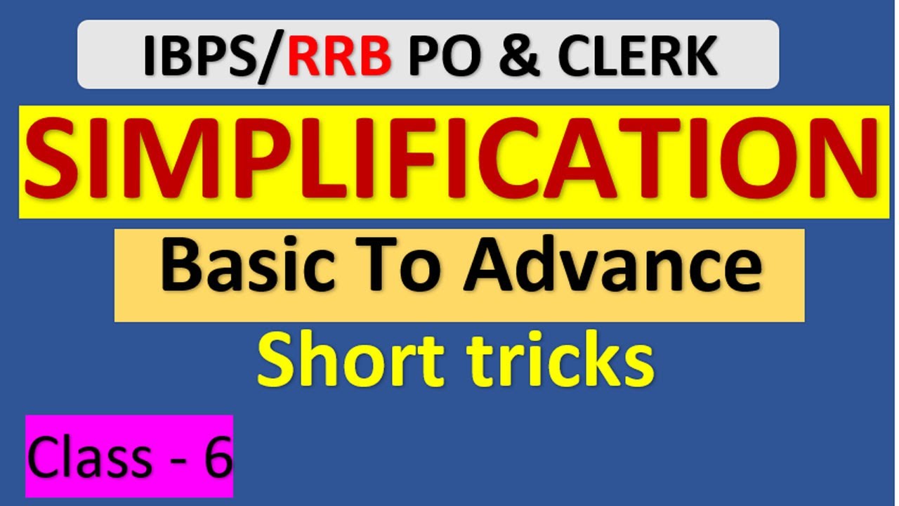 simplification for banking exam basic to advanced #simplification # ...