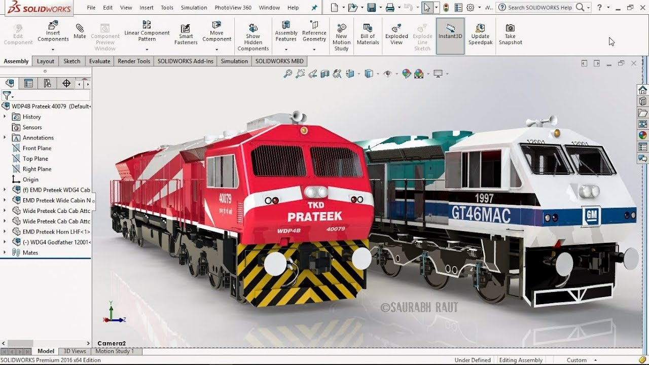 SolidWorks Train Modelling Tutorials - S01 E13: Special Models Prateek ...