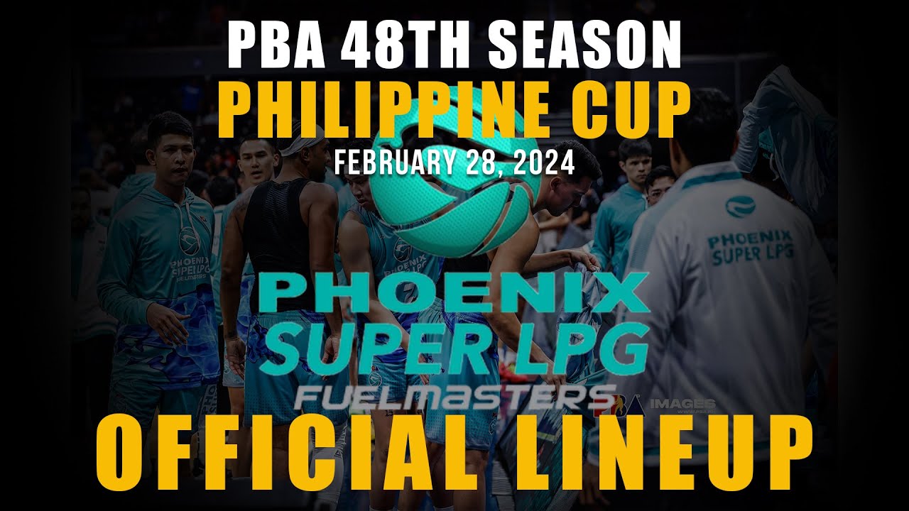 PBA UPDATE PHOENIX SUPER LPG PHILIPPINE CUP OFFICIAL LINEUP - YouTube