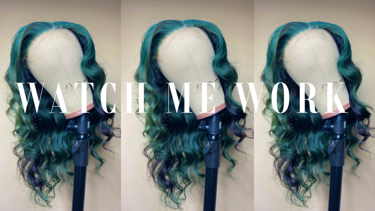 WATCH ME WORK: Shego inspired green and black wig - YouTube