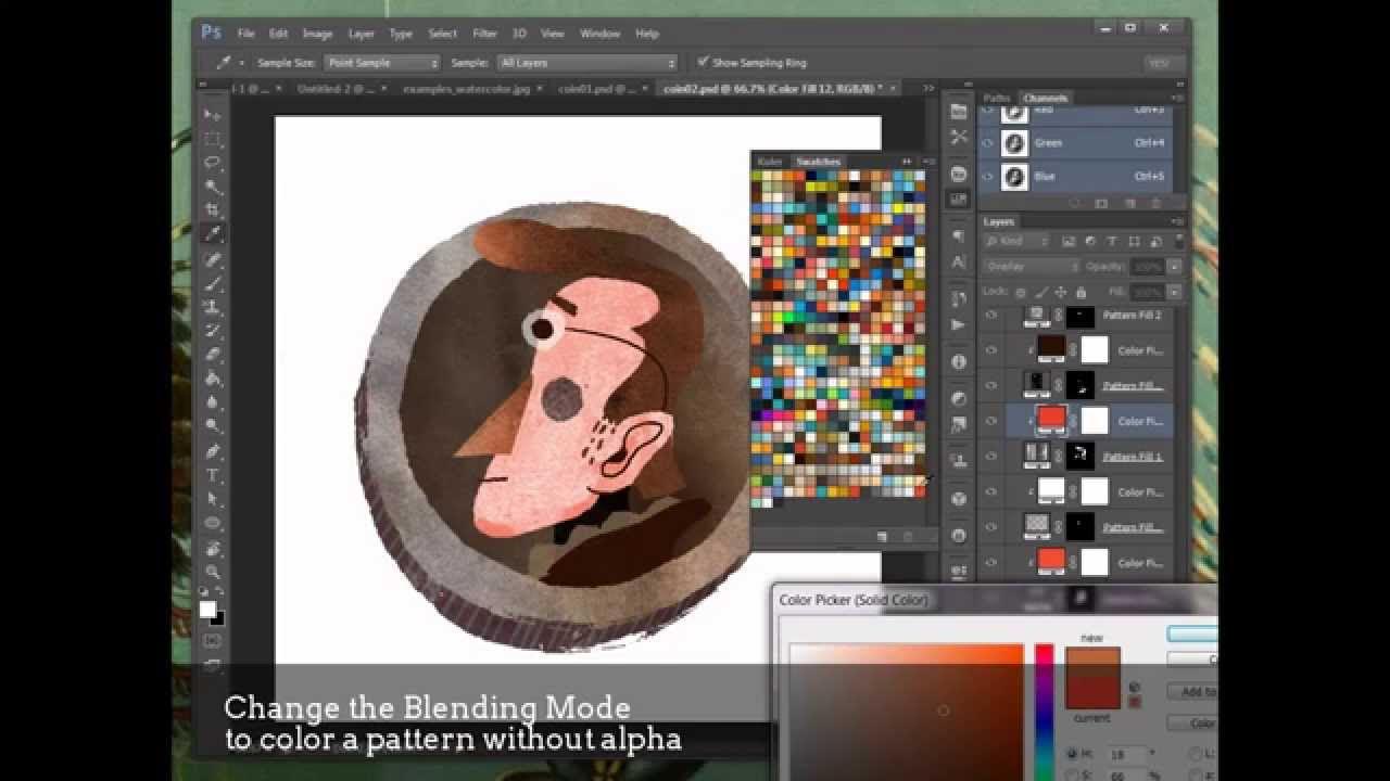 How to use Patterns in Photoshop? (For illustrators) - YouTube
