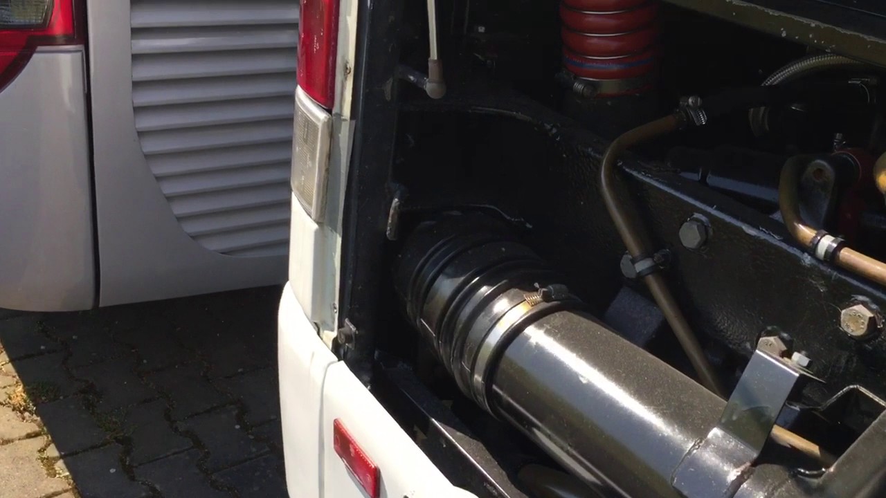 Coldstart Bus engine Mercedes O 345 Connecto OM 457 hla Kaltstart ...