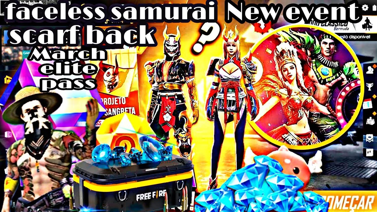 MARCH ELITE PASS, FACELESS SAMURAI DRESS,SCARF MASK new upcoming update ...