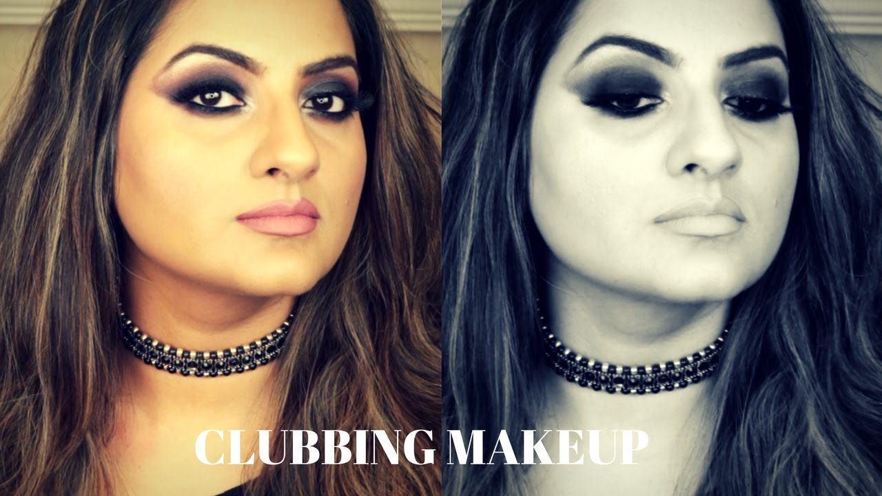 Clubbing Makeup I Classic Black Smokey Eye Makeup For Hooded Eyes - YouTube