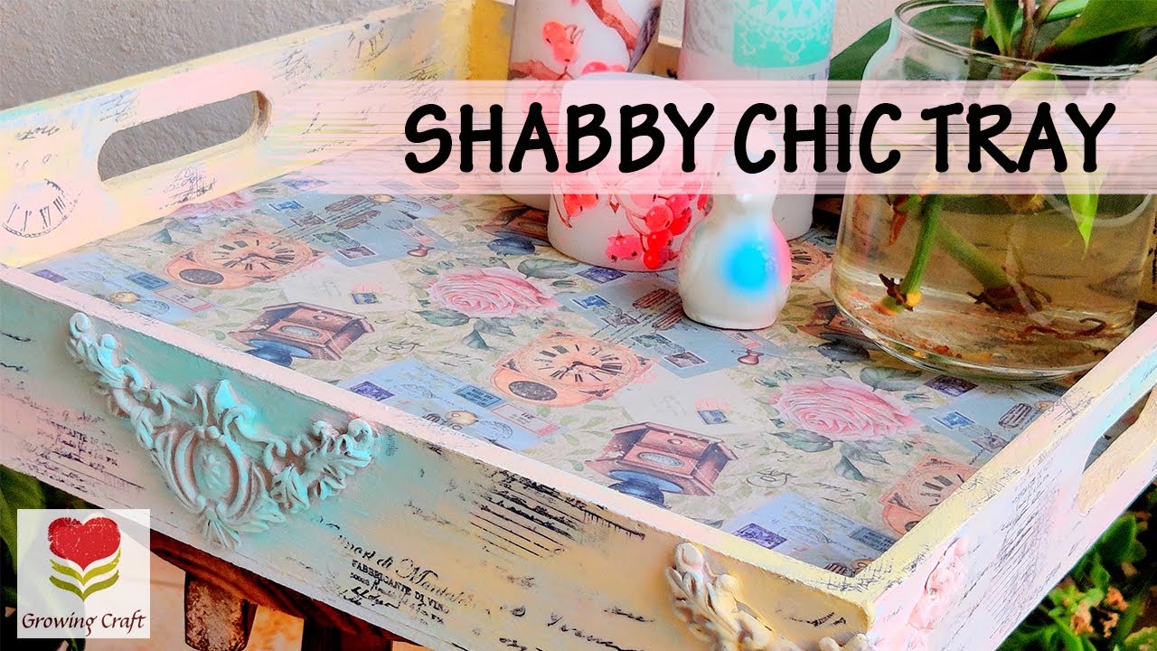 Tray Easy Decoupage Art tutorial DIY I How to use chalk paint - Itsy ...