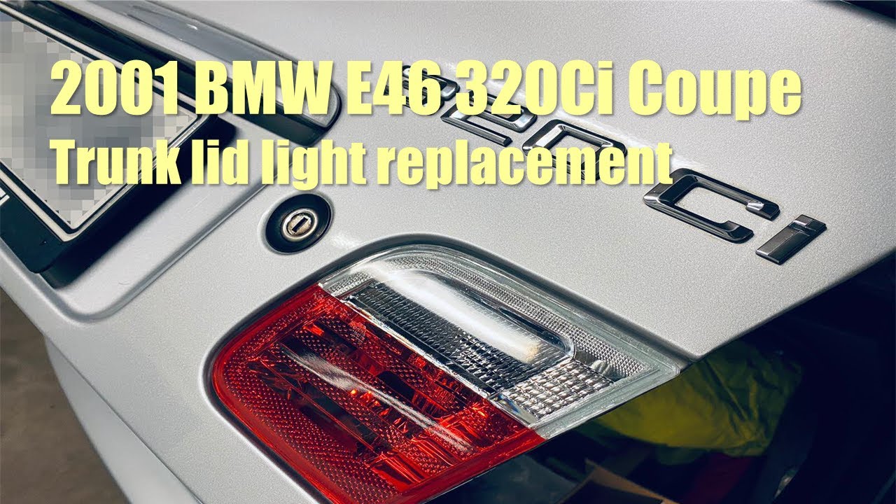 Replacing the inner tail lights on a E46 2001 BMW 320Ci Coupe - YouTube