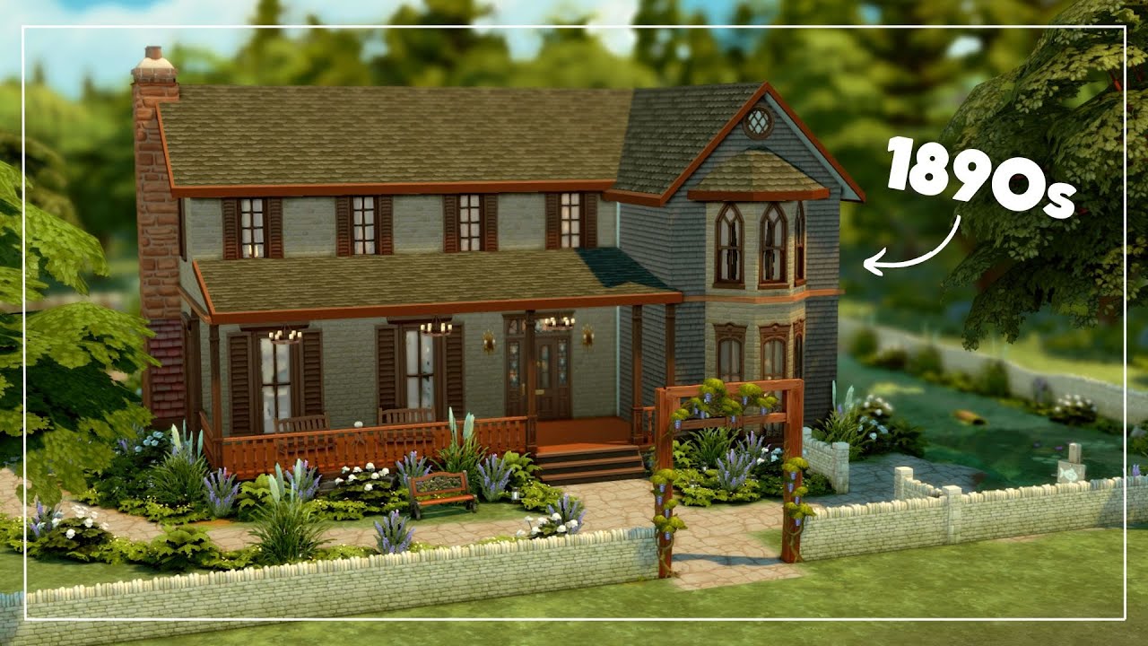 1890's House (Decades challenge) | The Sims 4 Speed build - Autumn Sims ...