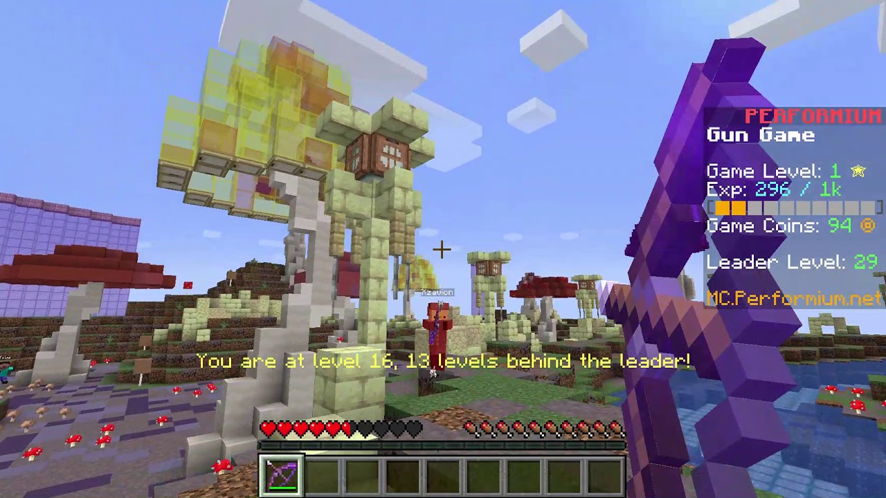 I played Minecraft mc gun game in flux pvp - YouTube