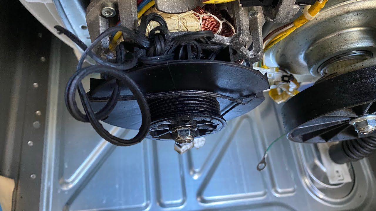 Installing Speed Sensor, pulley and belt on a Hot Point Washer Machine ...