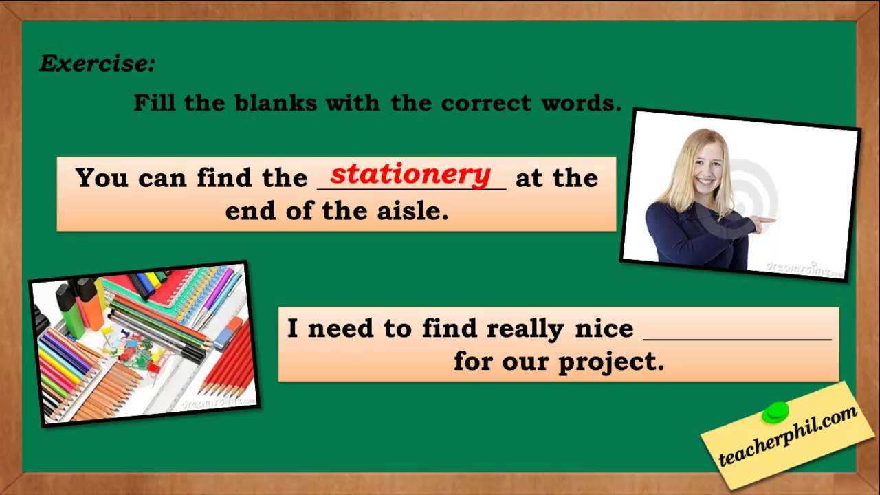 Stationary Vs Stationery YouTube Stationary Vs Stationery YouTube