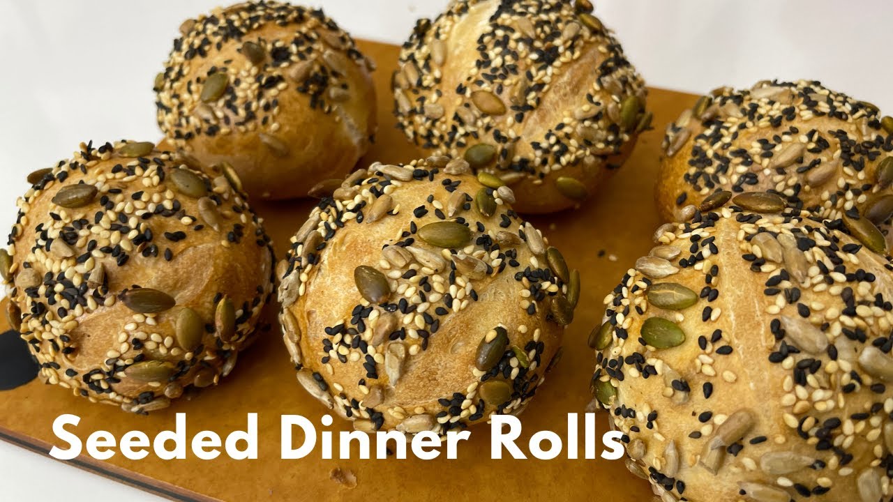 Seeded Dinner Rolls | soft and fluffy - YouTube